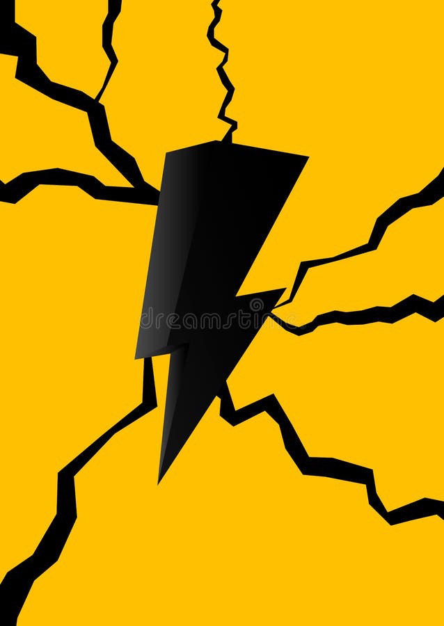 Abstract Background, Lighting Bolt, Poster Design Template. Colorful ...