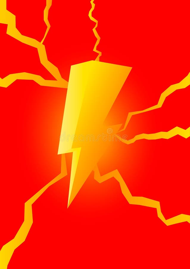 Abstract Background, Lighting Bolt, Poster Design Template. Colorful ...