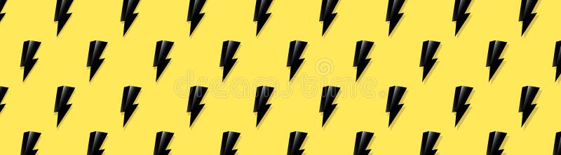 Lighting Bolt, Abstract Background, Web Banner with Thunderbolt. Stock ...