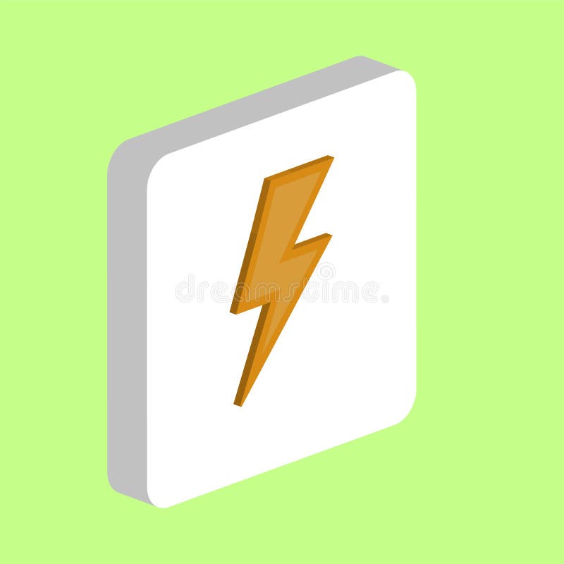 Lighting Bolt Computer Symbol Stock Illustration - Illustration of ...