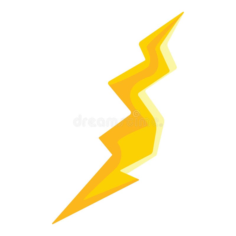 Lighting Bolt Icon Cartoon Vector. Electric Power Strike Stock Vector ...