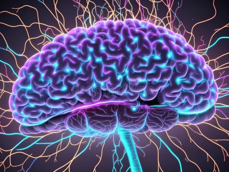 The Lighting Brain Digital Illustration Showcases a Fascinating Blend ...