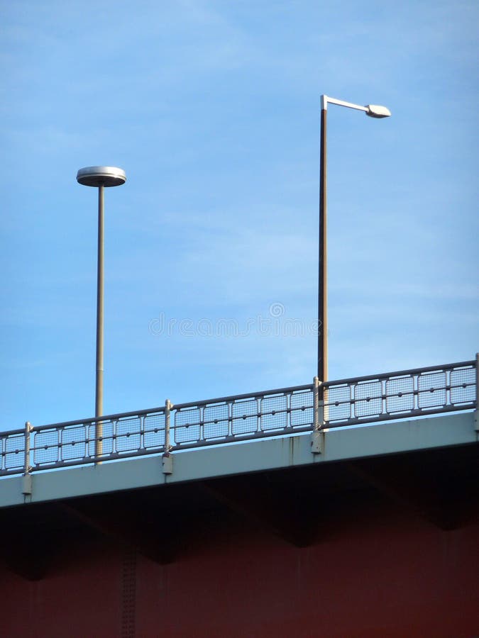 Lighting on a bridge stock photo. Image of lamps, street - 266994398