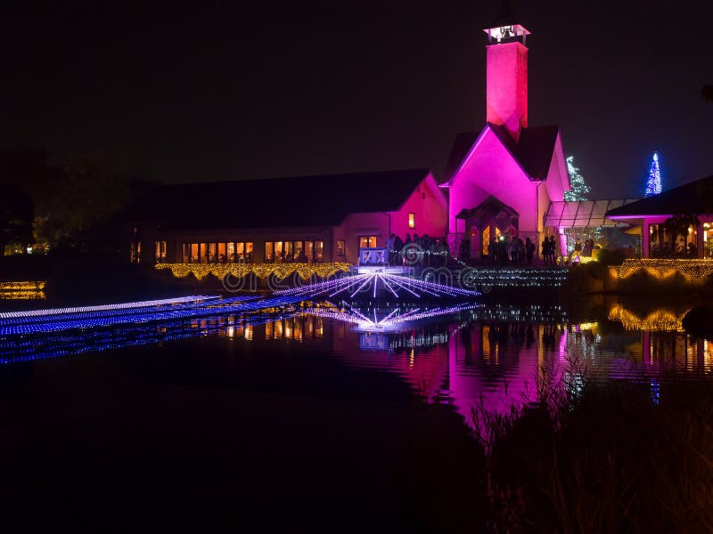 Lighting building in Japan stock photo. Image of reflection - 47678598