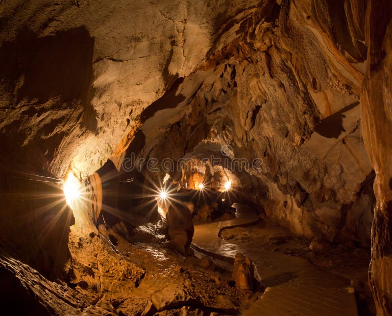 Lighting in cave stock image. Image of traditional, travel - 24585627