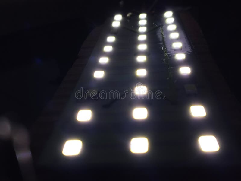 Lighting-chip LEDs on Bulb E27 and GU10 Stock Photo - Image of group ...