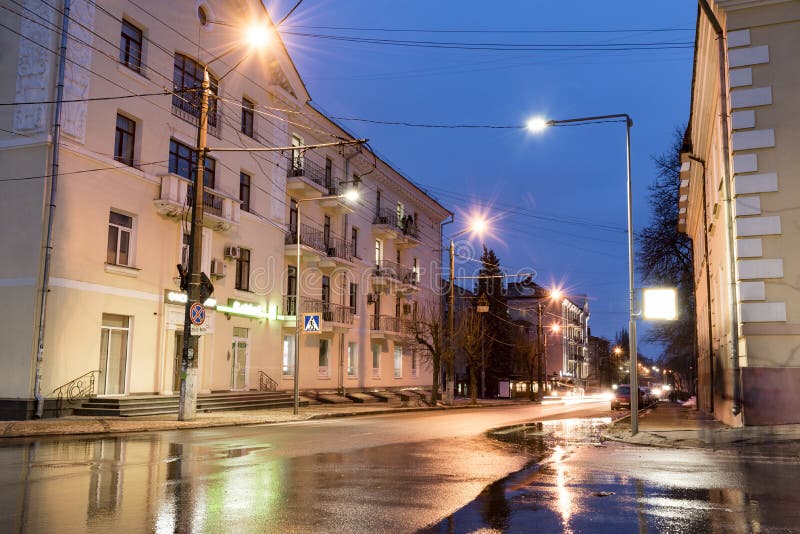 Lighting city LED lights stock photo. Image of modern - 113201922