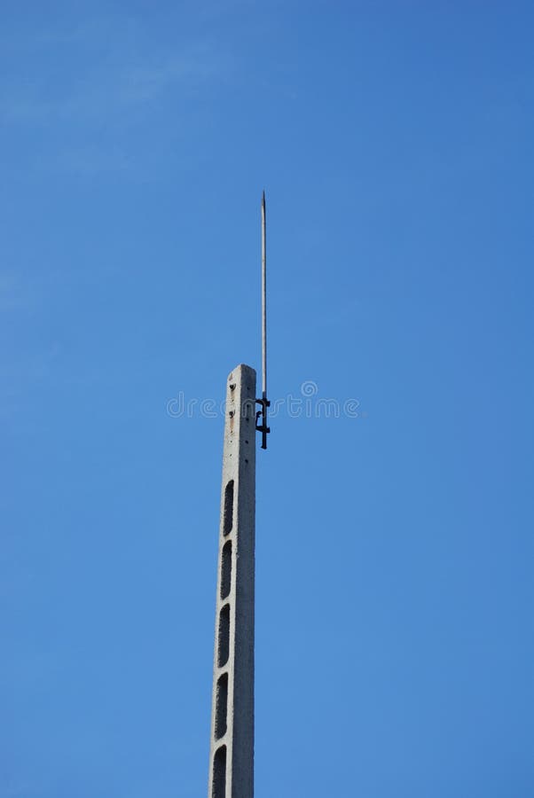 Lighting conductor stock photo. Image of architecture - 14904792