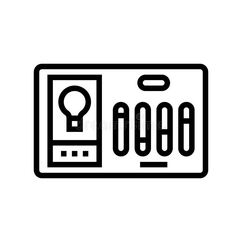 Lighting Controls Efficient Icon Doodle Illustration Stock Vector ...