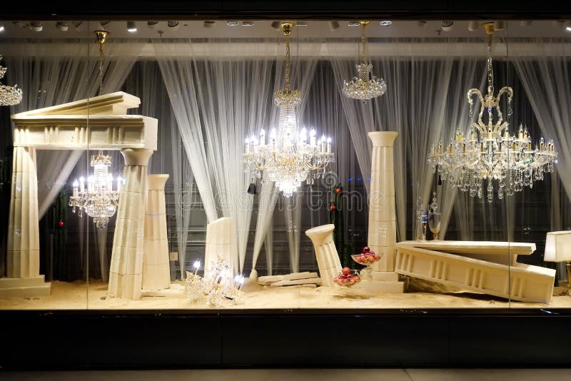 Lighting Display Window Shop Window Store Window Front Stock Photo ...