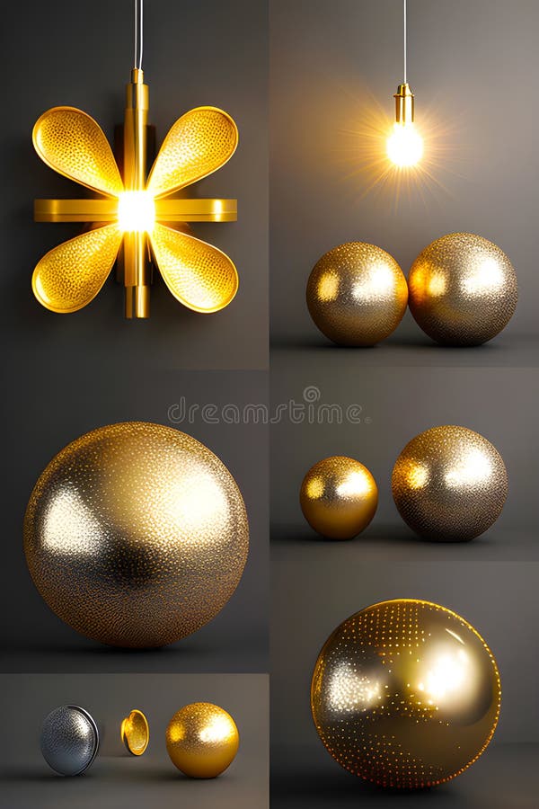 Lighting Effects Reflections Realistic Metallic Appearances Generated ...