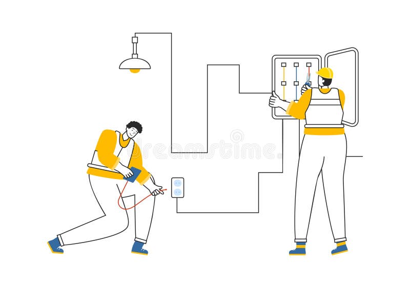 Lighting and Electricity Vector Illustration Featuring a Light Bulb ...