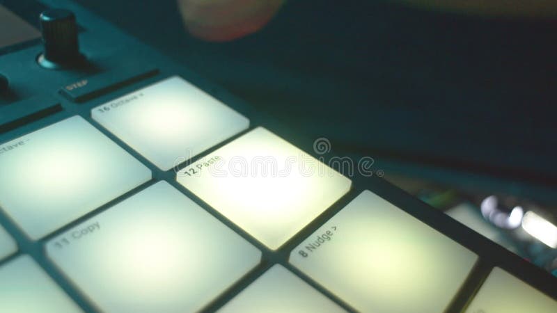 Lighting Engineer Presses Keys with Marks on Control Panel Stock Video ...