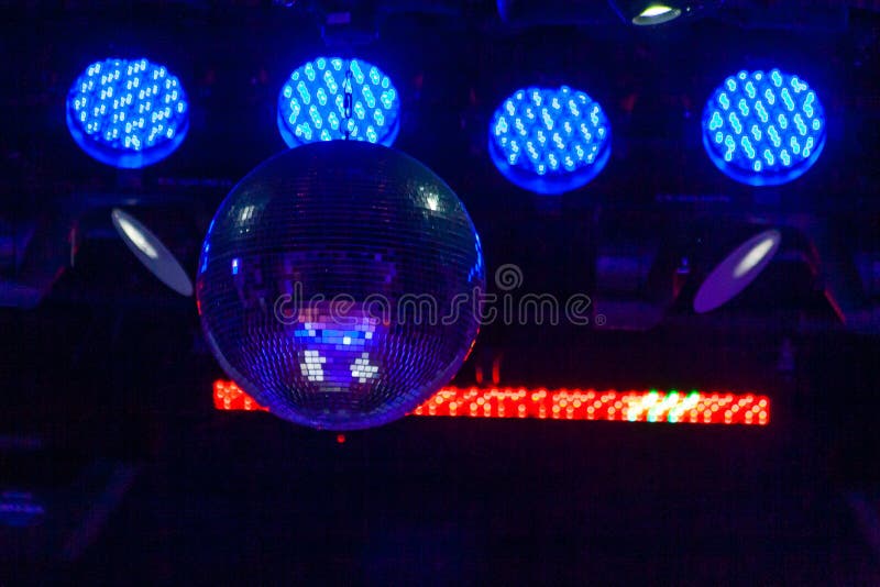 Lighting Equipment Above the Stage. Lighting Lanterns with a Mirror ...