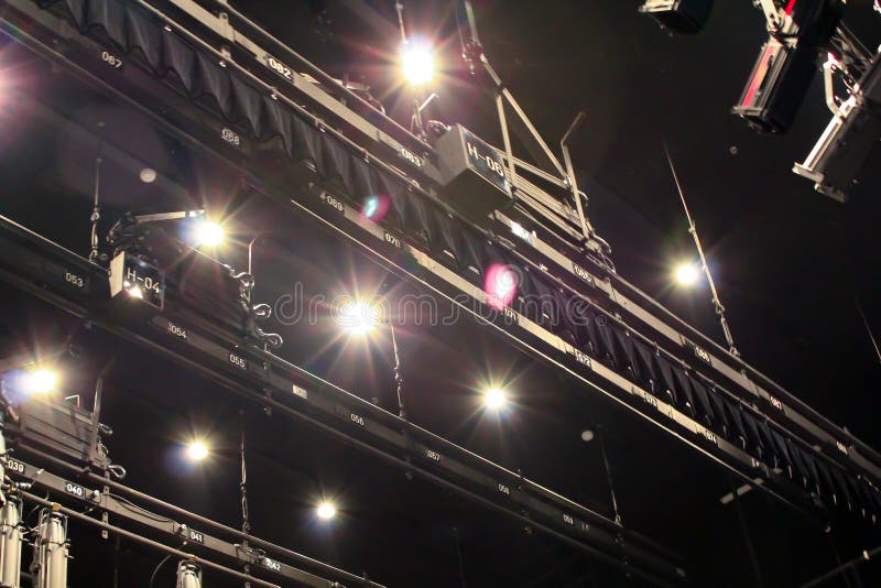 Lighting Equipment for Performances within the Theater Stock Photo ...
