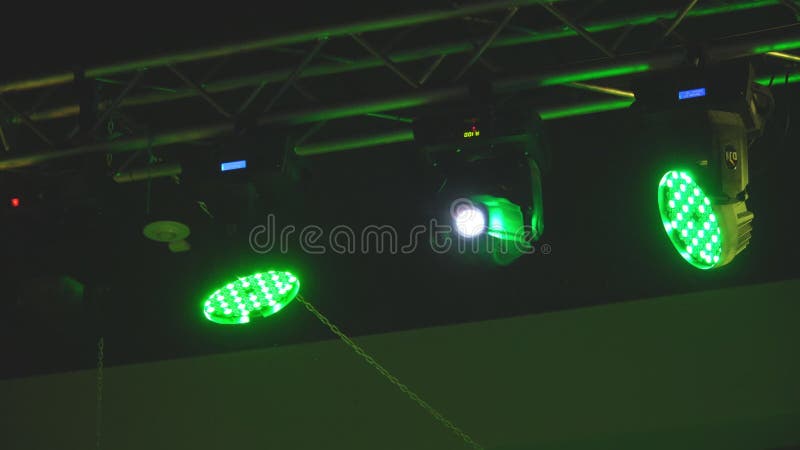 Rotating Spotlights 3d Realistic Footage Stock Video - Video of club ...