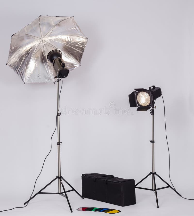 Lighting Equipments on Display in Lights Store Stock Photo - Image of ...
