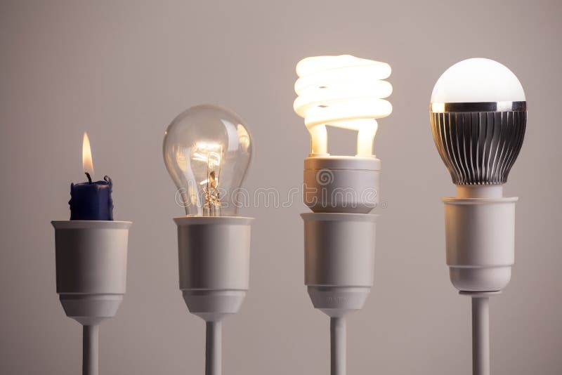 Lighting evolution stock image. Image of creative, obsolete - 84549819