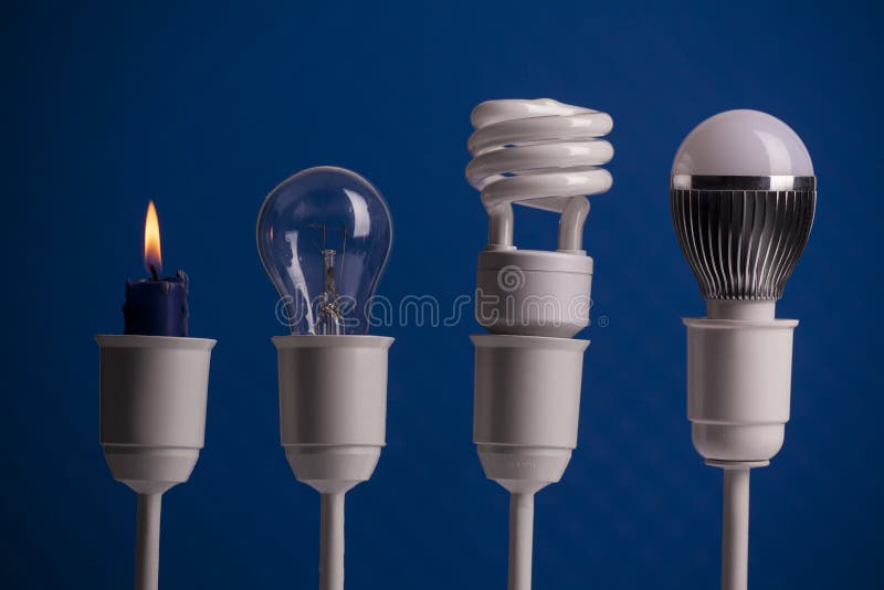 Evolution of lighting stock photo. Image of forms, idea - 29541848