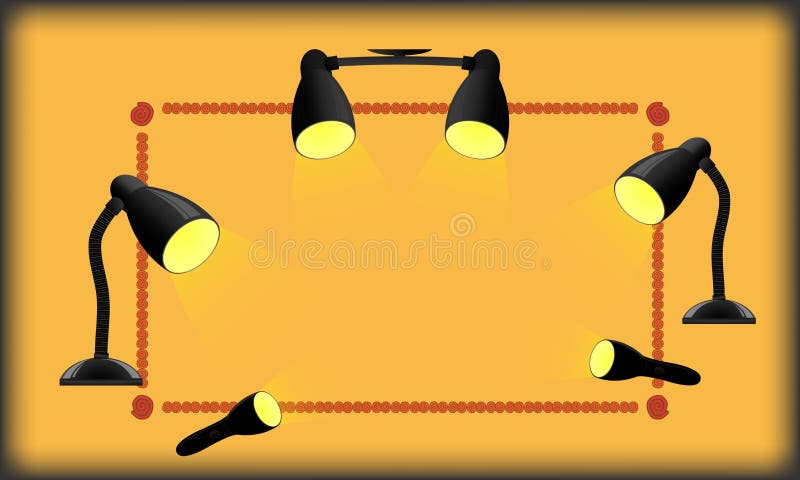 Lighting frame stock illustration. Illustration of light - 51093806