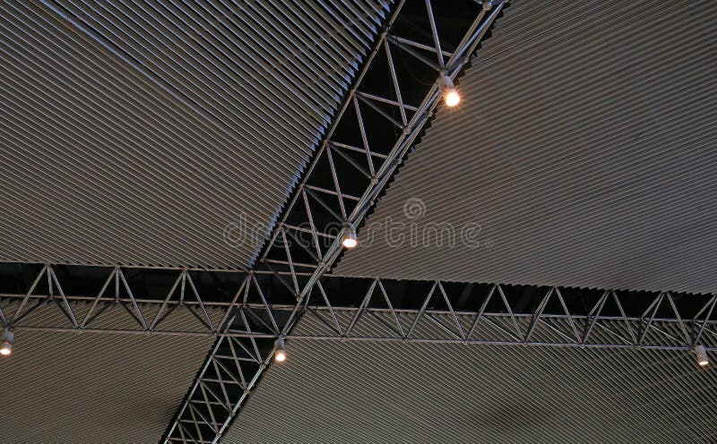Lighting at a hall ceiling stock photo. Image of background - 155243030