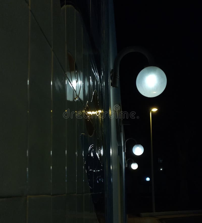 Lighting Lamp, Outside Reflection Stock Photo - Image of streetlight ...