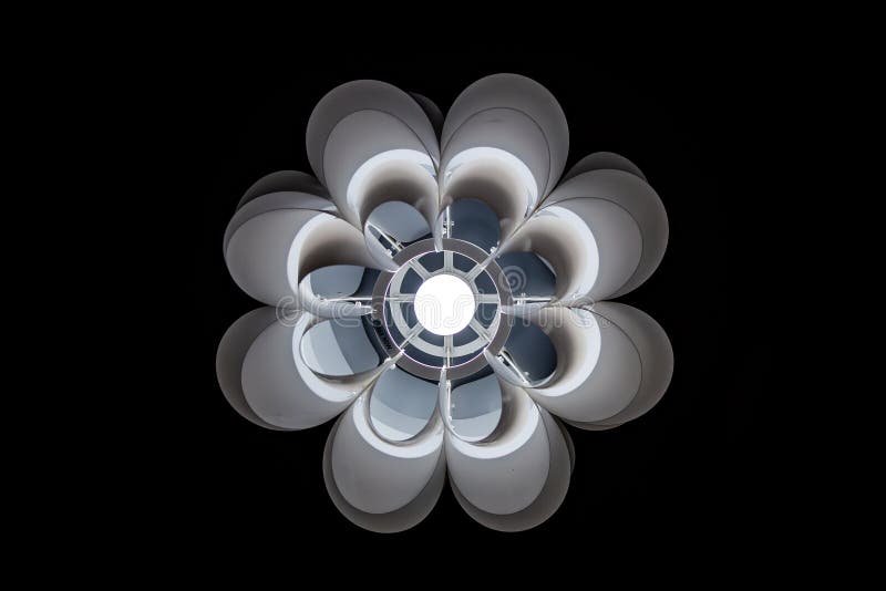 Lighting Lamp Seen from Below Stock Illustration - Illustration of ...