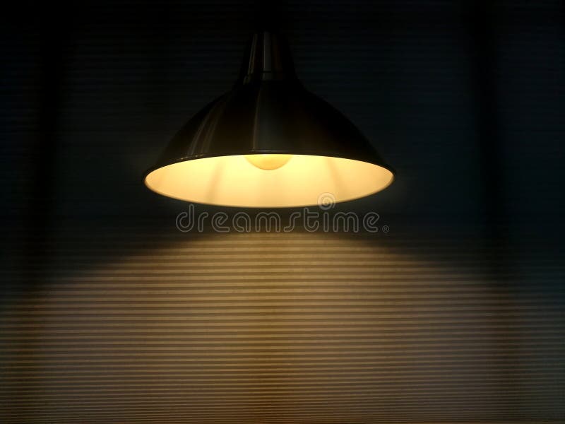 Lighting from the Lamp Shines Down. Stock Image - Image of darkroom ...