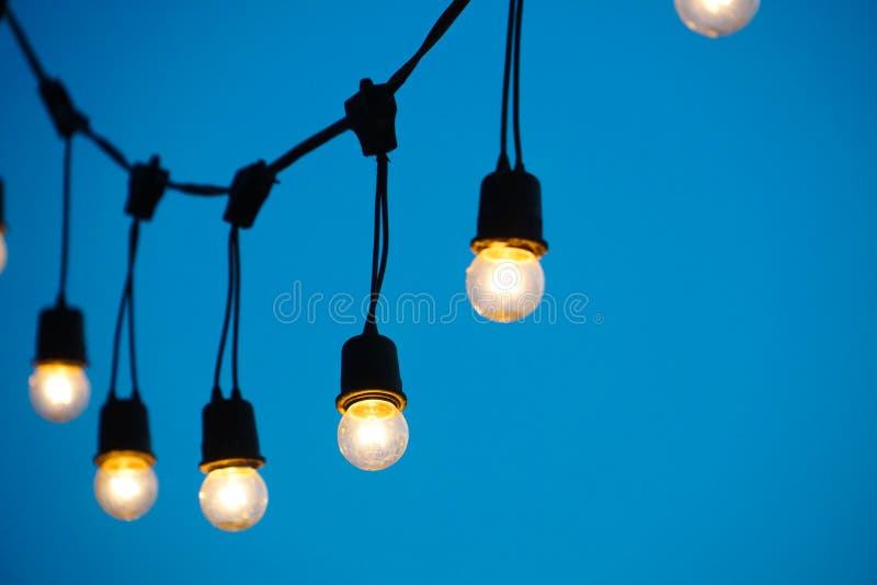 Lighting Light Bulbs Decoration on Color Background Stock Photo - Image ...