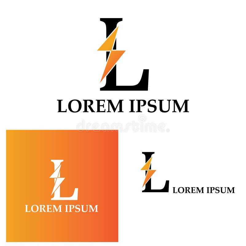 Lighting Logo Template for Many Purpose Stock Vector - Illustration of ...