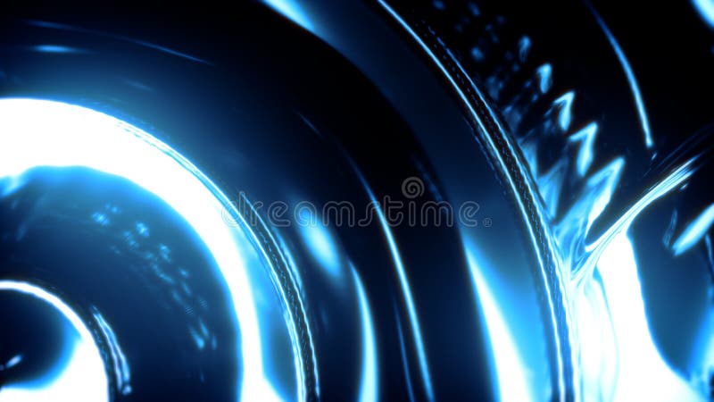 Lighting Magic Blue Twist from Corner Spiral Form Pattern - Abstract 3D ...