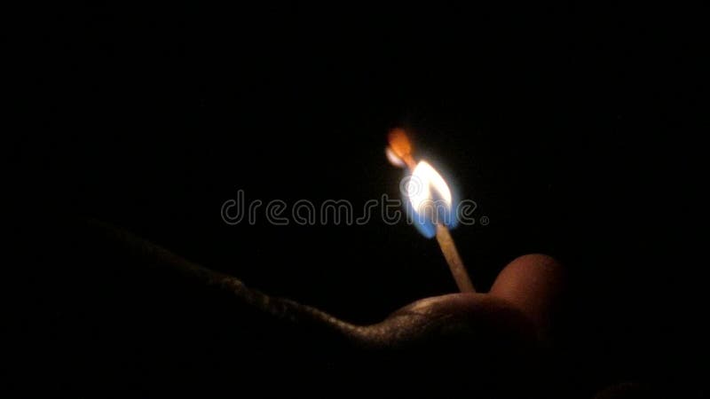 Lighting Match on Black Background in Close Up Stock Video - Video of ...