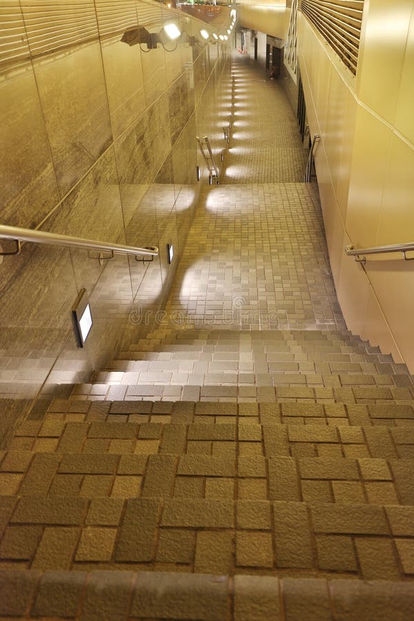 Lighting of the Narrow Way at Night Stock Photo - Image of colour ...