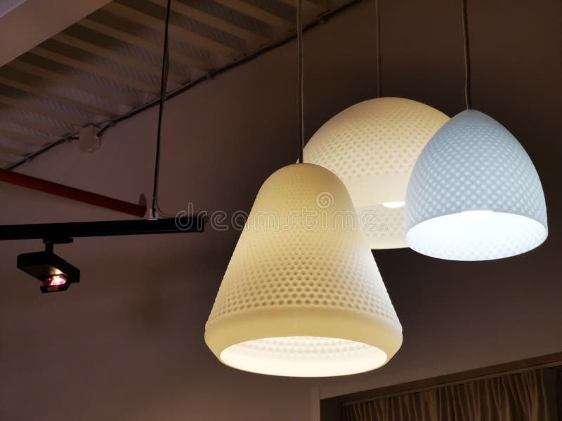 Lighting Objects Different Forms and Design Stock Image - Image of ...