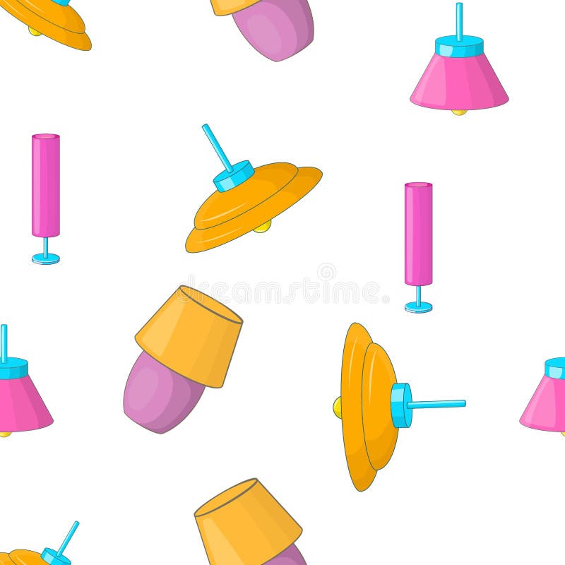 Lighting Pattern, Cartoon Style Stock Vector - Illustration of drawn ...
