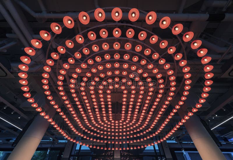 Lighting pattern interior stock image. Image of interior - 239063357