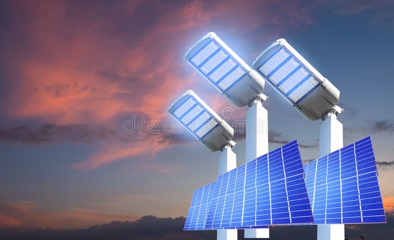 Lighting Pole, Solar Cell System, New Energy Saving Technology ...