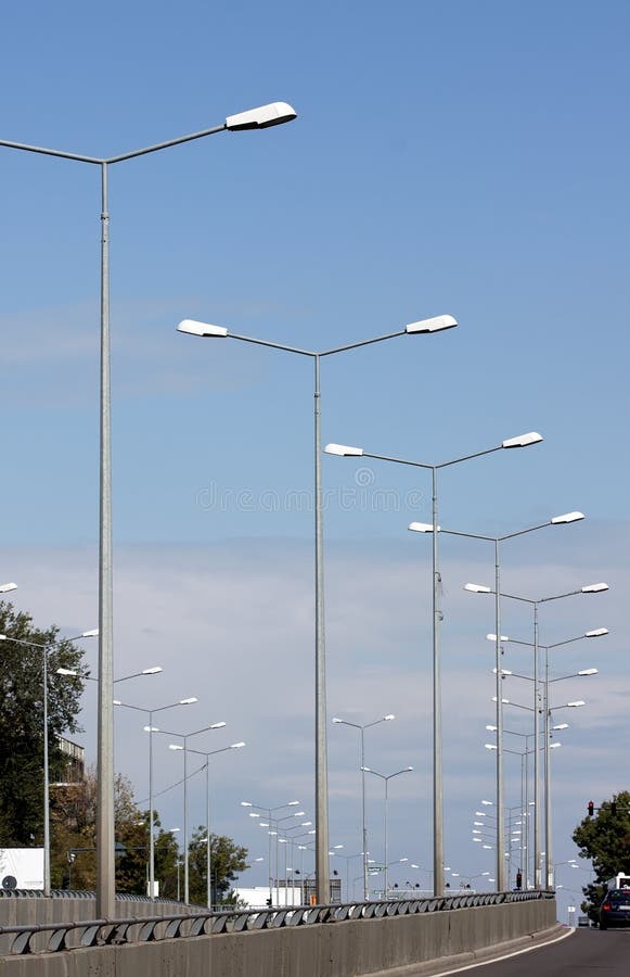 Lighting Poles on the Highway. this Tall Highway Light Pole Makes ...