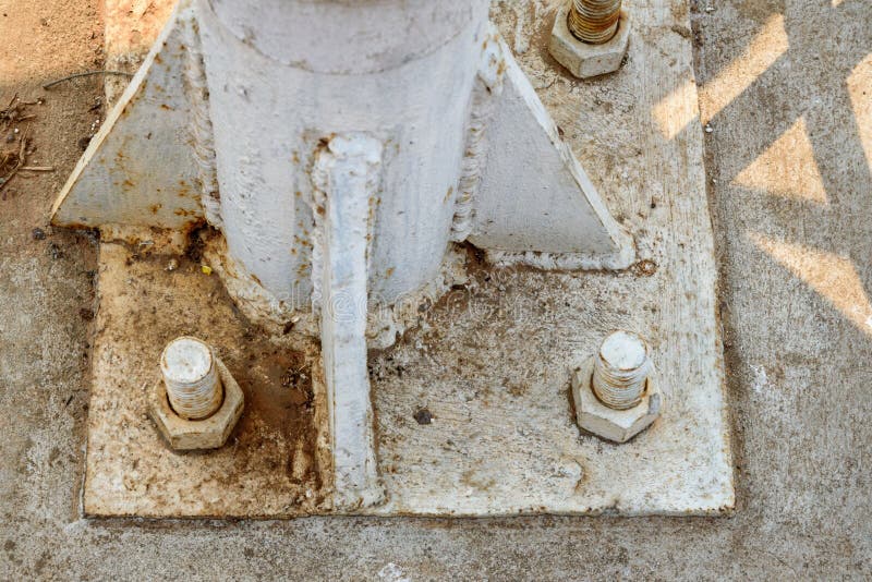 Lighting post base stock image. Image of detail, metal - 68461013