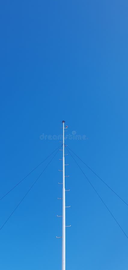 Lighting Rod on the Roof of Building Office Stock Photo - Image of ...