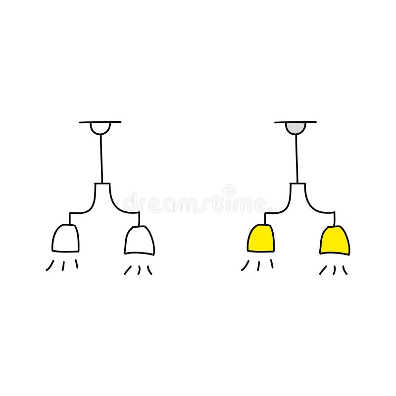 Lighting 29 stock illustration. Illustration of doodle - 369943073