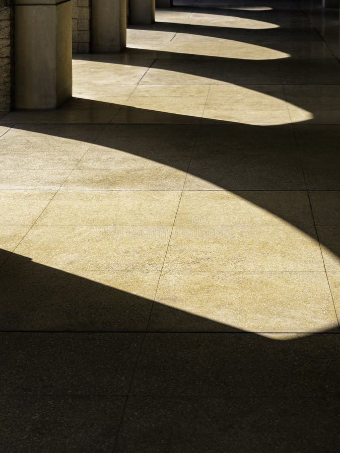 Lighting Shade on Floor Shadow Curve Geometric Pattern Architecture ...