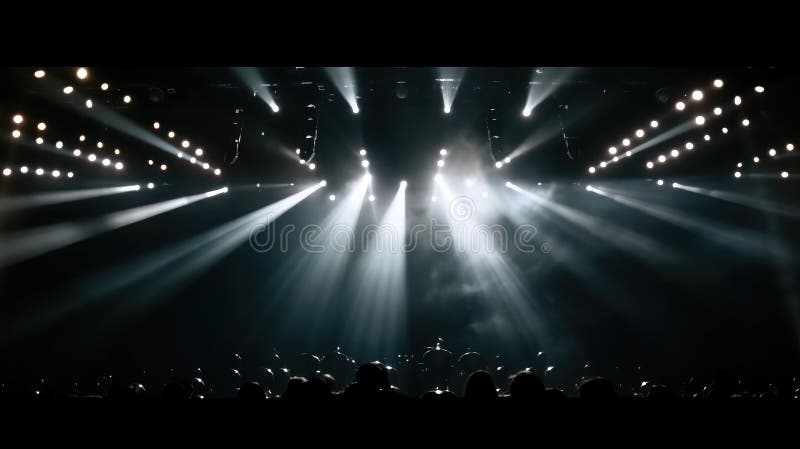 Lighting on Stage Discotheque, Stage Lights, Light Show at the Concert ...