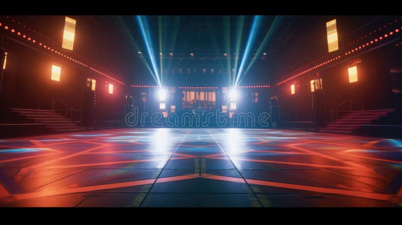 Lighting on Stage Discotheque, Stage Lights, Light Show at the Concert ...