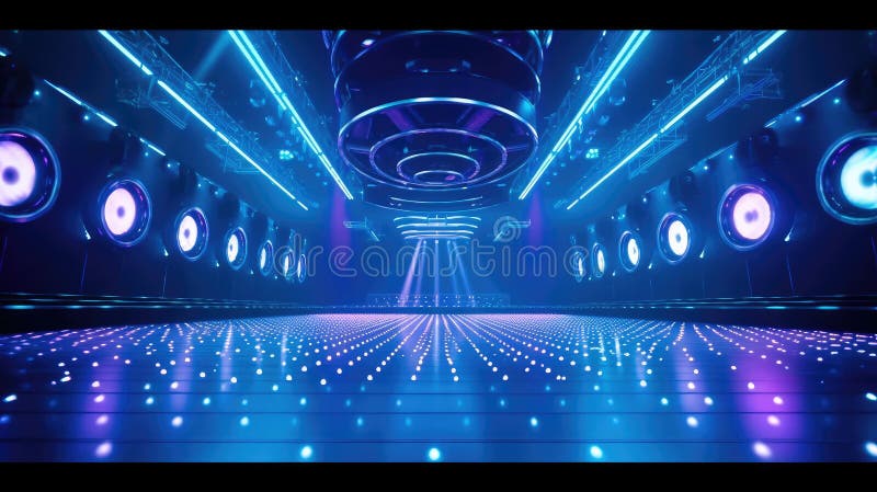 Lighting on Stage Discotheque, Stage Lights, Light Show at the Concert ...