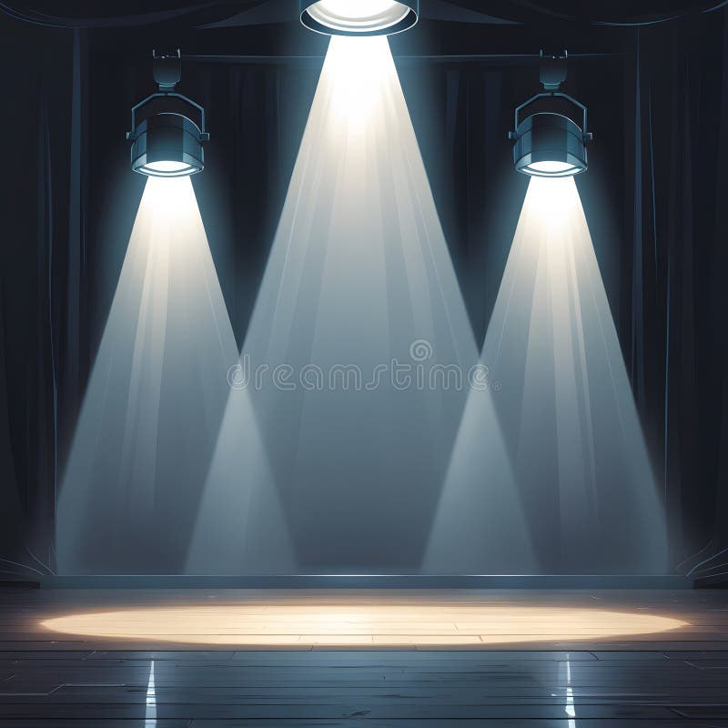 Lighting the Stage a Perfect Spotlight Setup for Events Stock ...