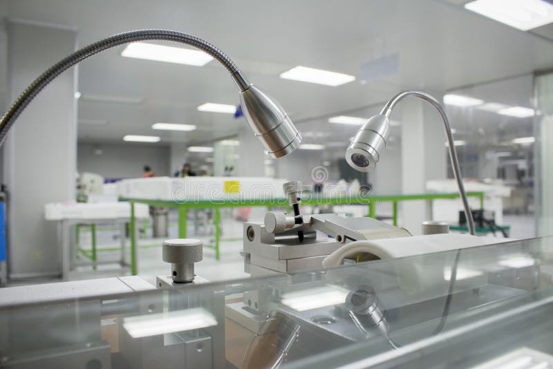 Lighting on a Stick Tab Ic Machine Stock Image - Image of machinery ...