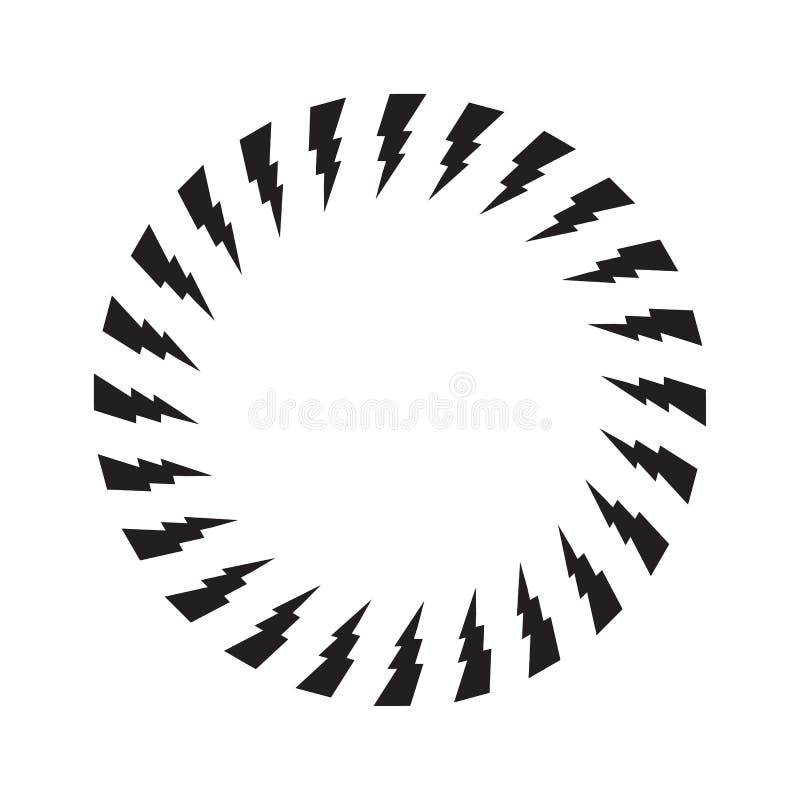 Circular Lightning Icon Stock Illustrations – 383 Circular Lightning ...