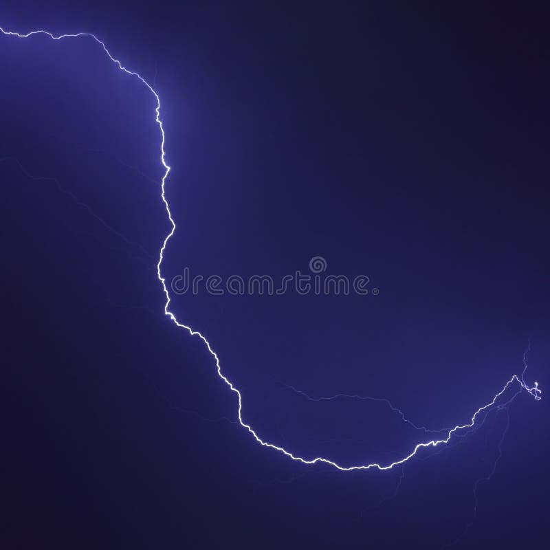 Single lightning bolt stock image. Image of single, lightning - 7084695
