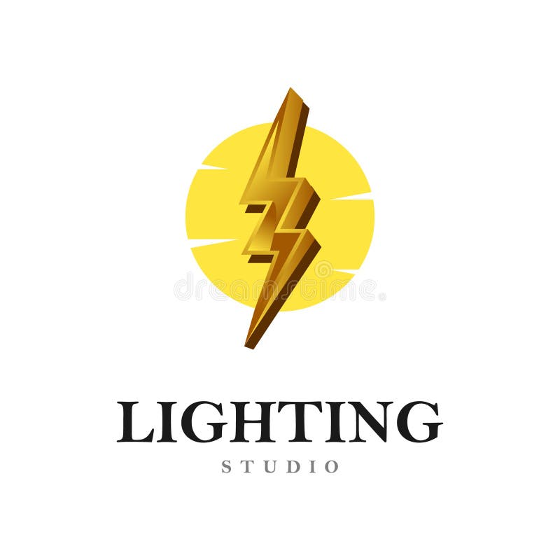 Lighting Studio Logo Template Design Vector Stock Vector - Illustration ...